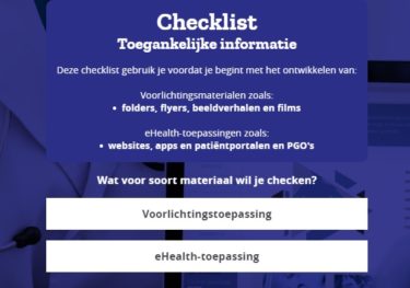 Online Checklist Toegankelijke Informatie | Pharos