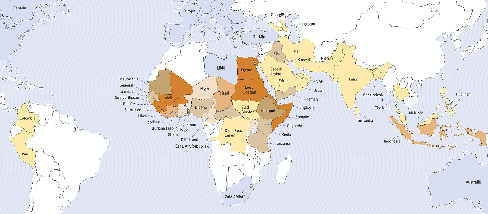 Meisjesbesnijdenis - Prevalentie wereldwijd - Pharos