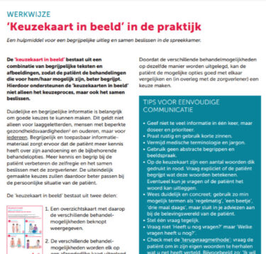 Handleiding Keuzekaart in beeld