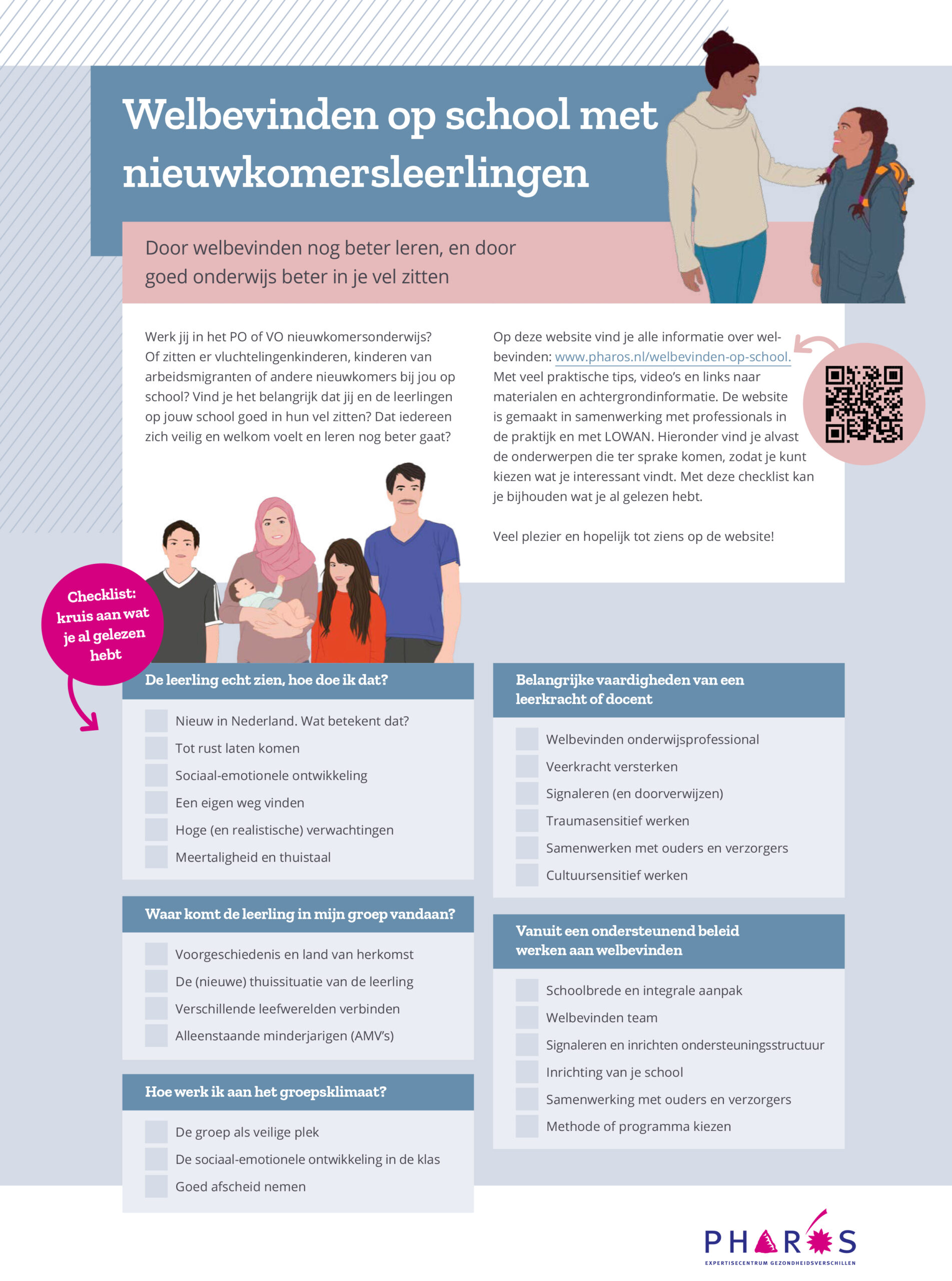 Welbevinden op school met nieuwkomersleerlingen - Pharos